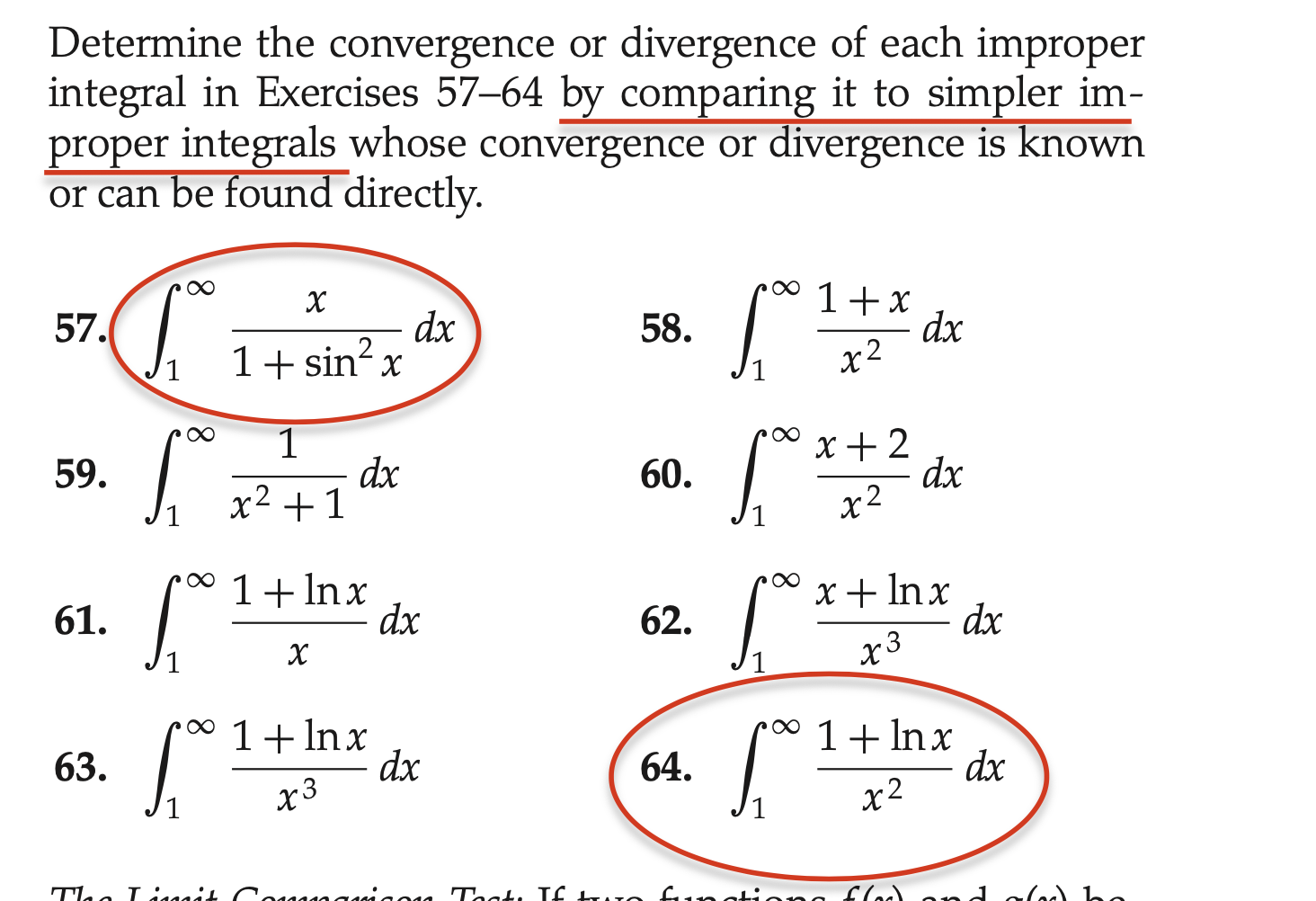 Solved Determine the convergence or divergence of each | Chegg.com