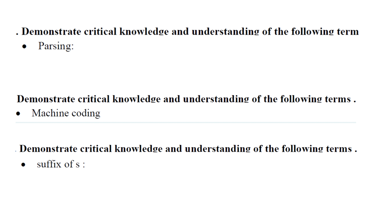 Solved . Demonstrate critical knowledge and understanding of | Chegg.com