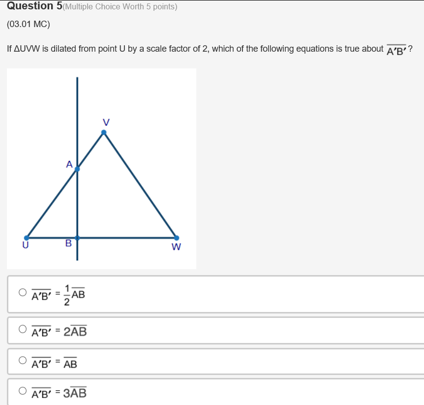 Solved Question 5(Multiple Choice Worth 5 points) (03.01 MC) | Chegg.com Solved Question 5(Multiple Choice Worth 5 points) (03.01 MC) | Chegg.com