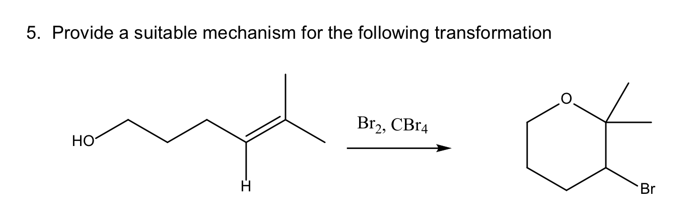 Solved 5. Provide a suitable mechanism for the following | Chegg.com