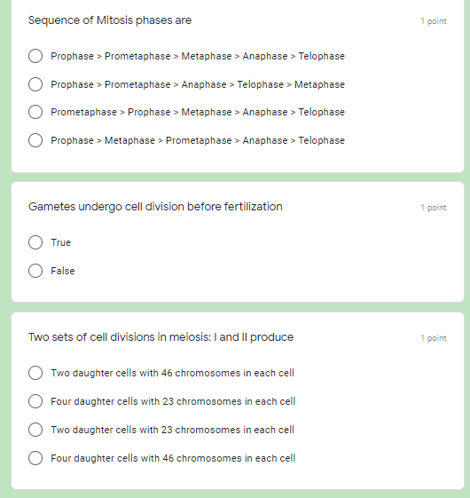 Solved Sequence of Mitosis phases are 1 point Prophase > | Chegg.com