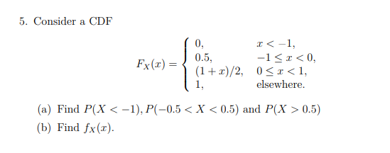 Solved 5. Consider a CDF | Chegg.com