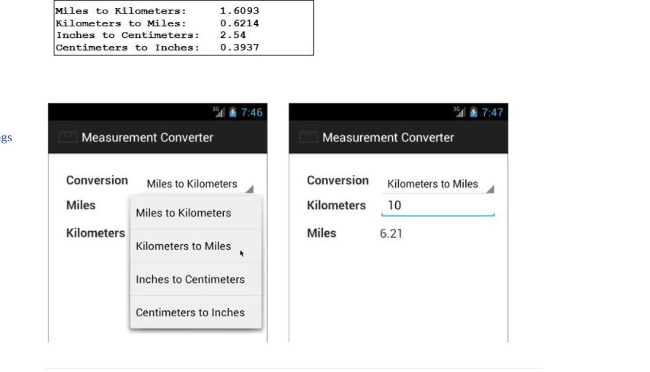 Solved Miles to Kilometers: Kilometers to Miles: Inches to | Chegg.com