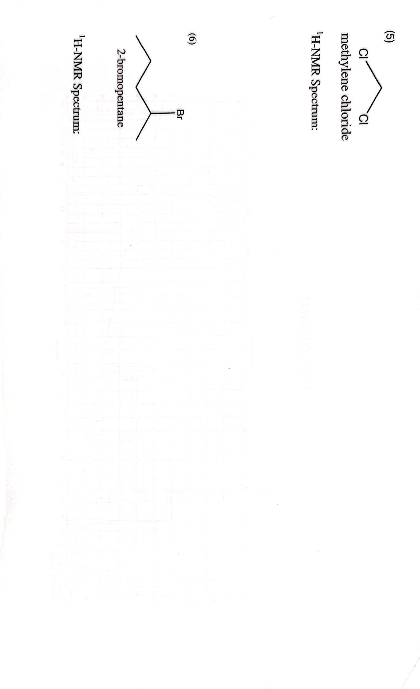 Solved Draw predicted specteums of the 1H-NMR shifts for the | Chegg.com