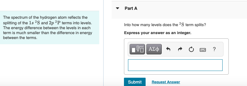 Solved The spectrum of the hydrogen atom reflects the | Chegg.com