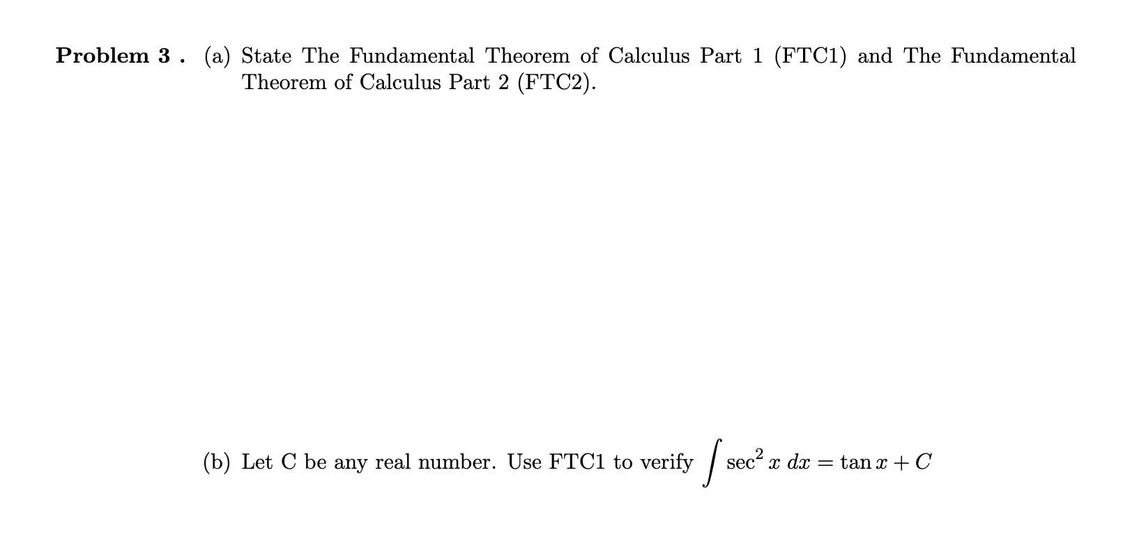 Solved Problem 3. (a) State The Fundamental Theorem of | Chegg.com