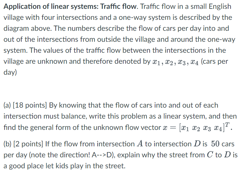 Solved 60 X1 25 А B X4 Х2 50 Х3 35 D с Application of | Chegg.com
