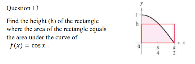 Solved ∫24(10+4x−3x3)dxFind the height (h) of the rectangle | Chegg.com