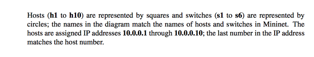 2 Task 2: Measurements in Mininet For the this task | Chegg.com