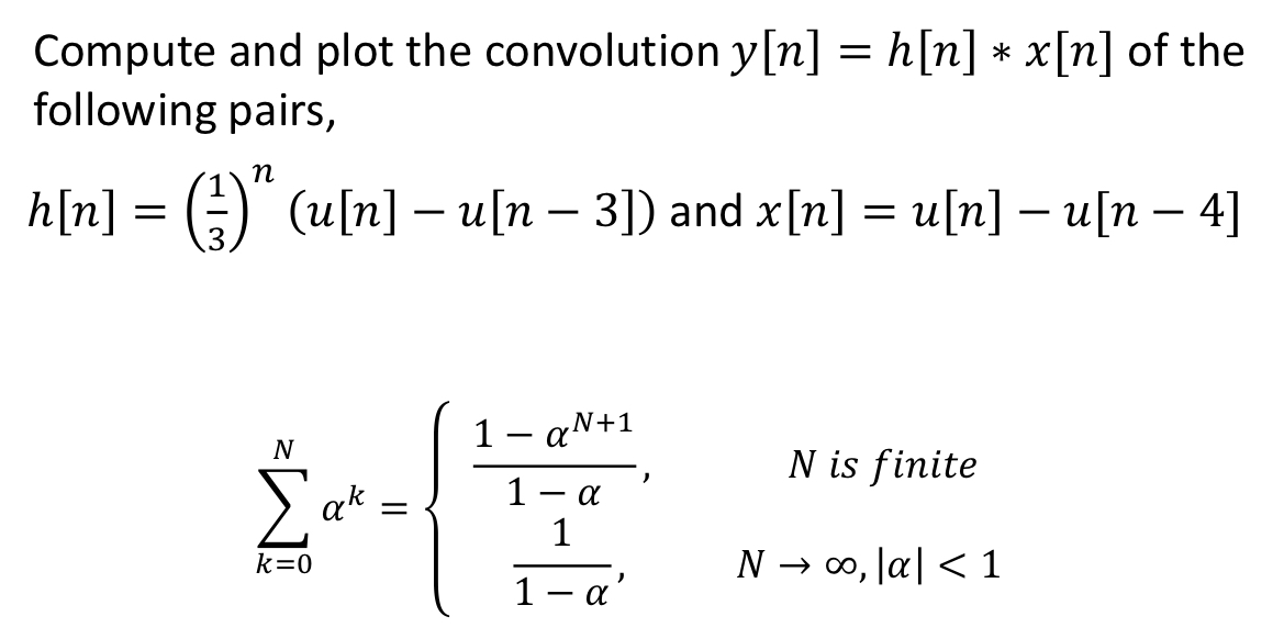 Solved Compute and plot the convolution y[n] = h[n] * x[n] | Chegg.com