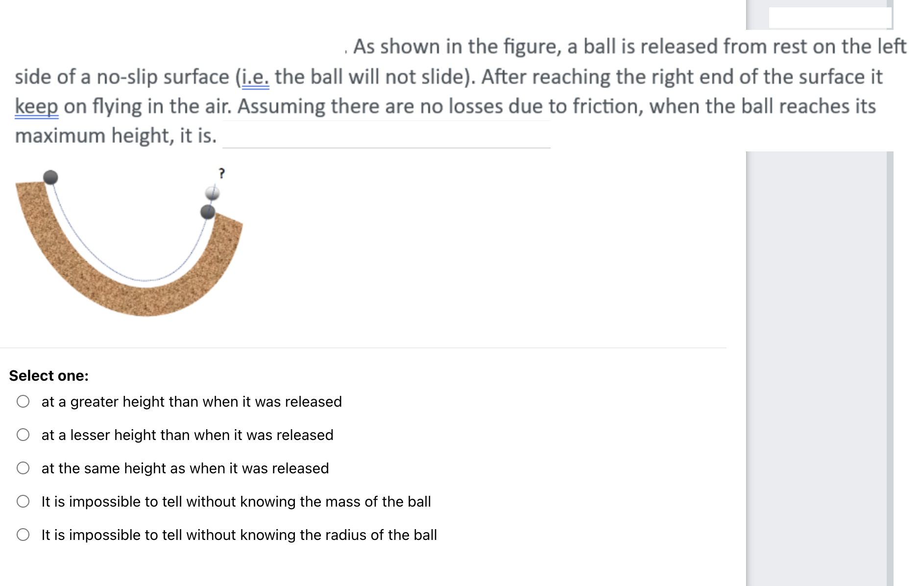 Solved As shown in the figure, a ball is released from rest | Chegg.com