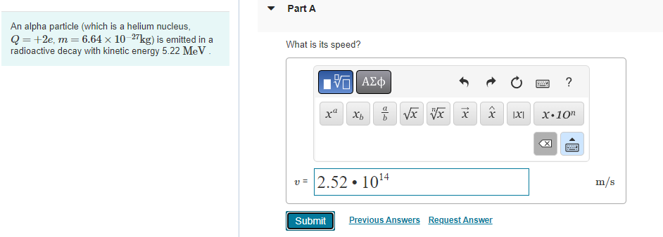 Solved An alpha particle (which is a helium nucleus, | Chegg.com