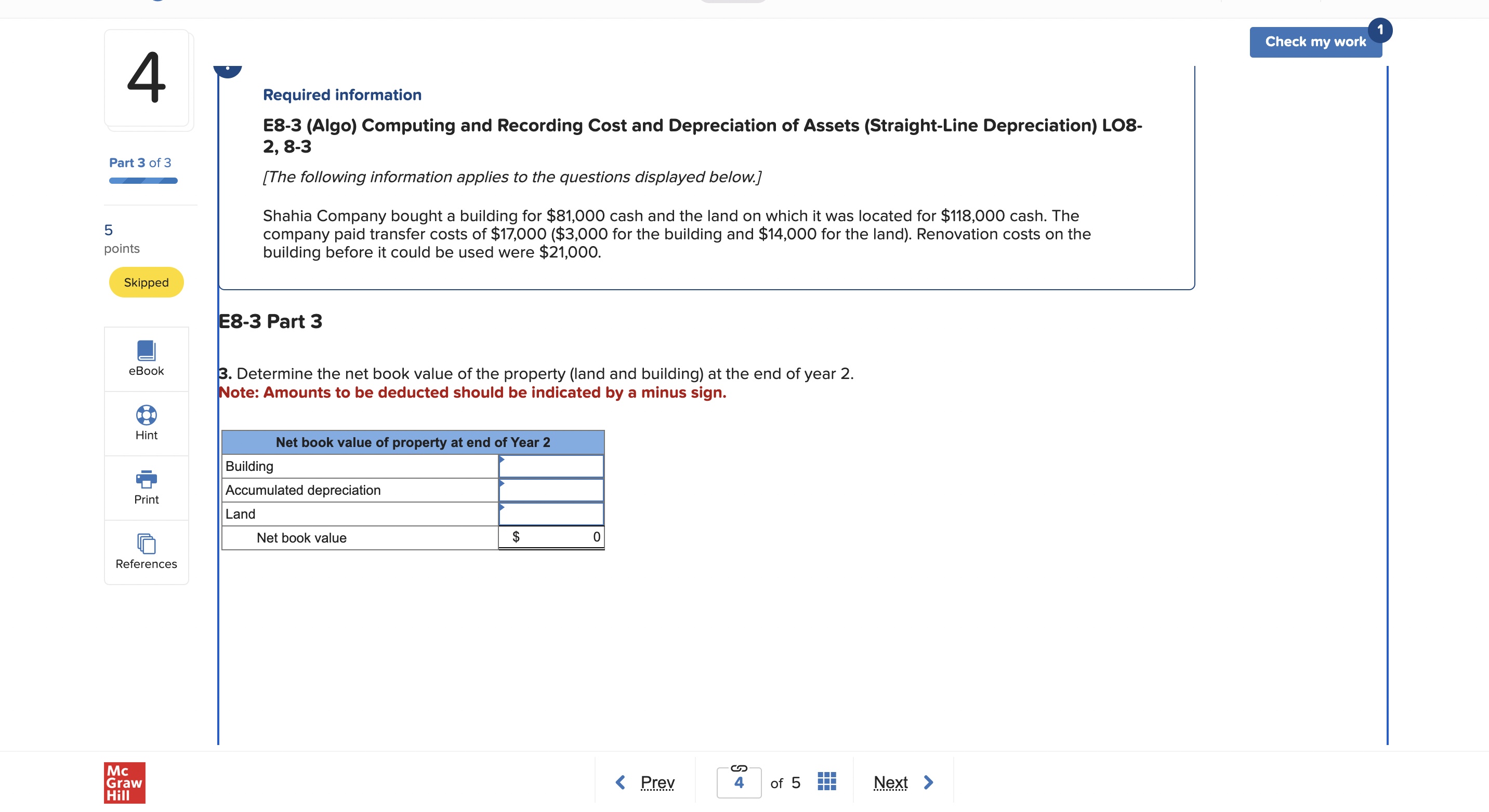 Solved Required information E8-3 (Algo) Computing and | Chegg.com