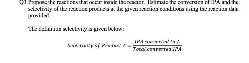 Q3. Propose the reactions that occur inside the | Chegg.com