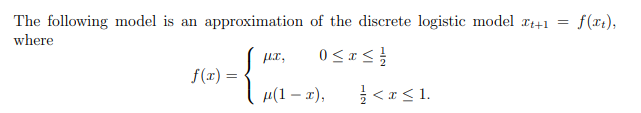Solved f(It), The following model is an approximation of the | Chegg.com