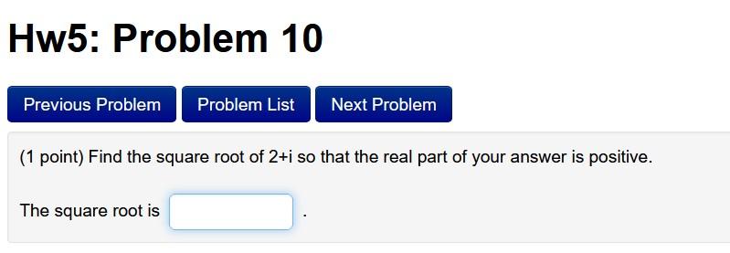Solved Hw5: Problem 10 Previous Problem Problem List Next | Chegg.com