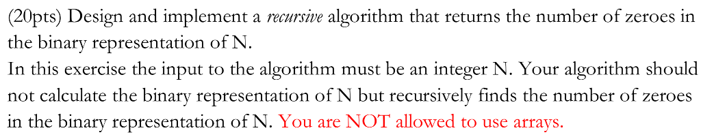 Solved In Java, pseudo code works too | Chegg.com