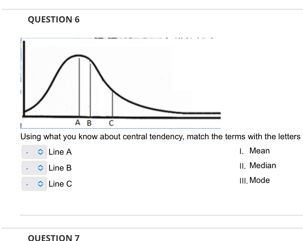 Solved Using what you know about central tendency, match the | Chegg.com