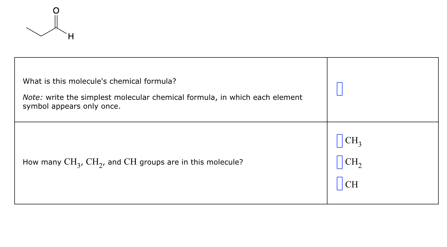 Solved What is this molecule's chemical formula? Note: write | Chegg.com