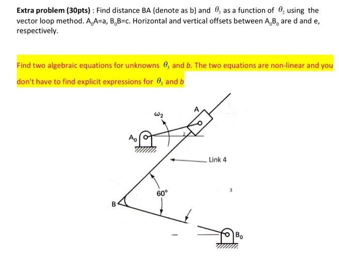 Solved Extra problem (30pts) : Find distance BA (denote as | Chegg.com
