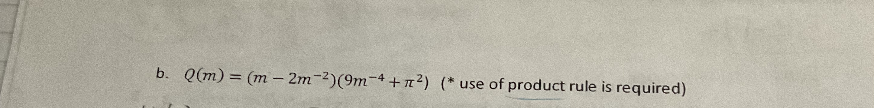 Solved evaluate the equation using product rule | Chegg.com