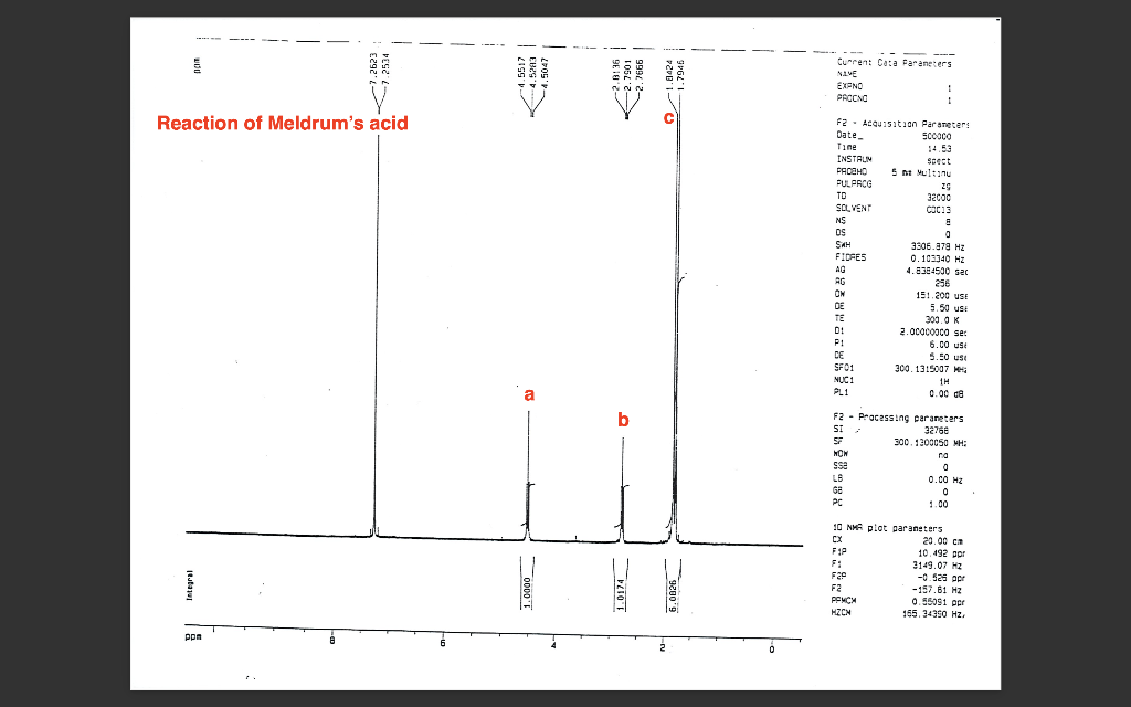 Solved The product of our reaction with Meldrum’s acid gives | Chegg.com