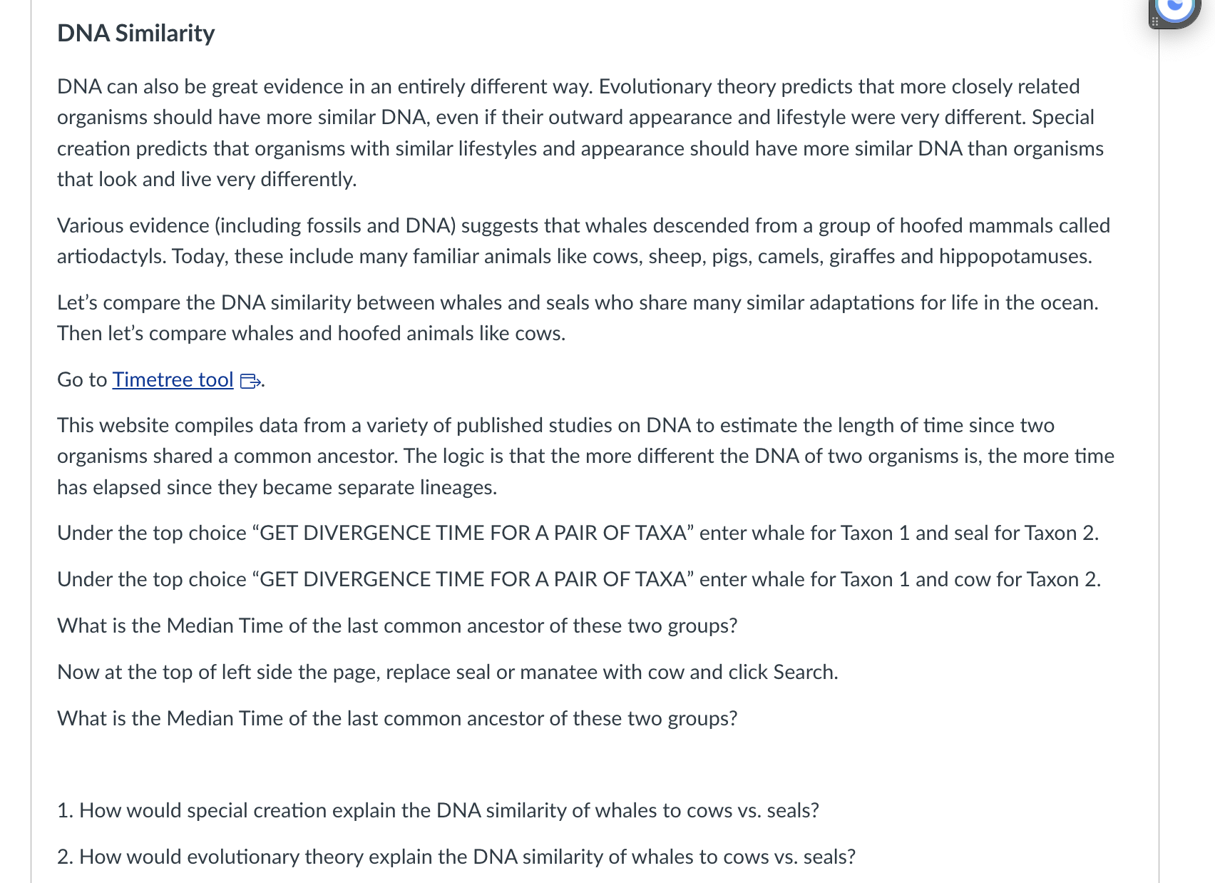 Solved DNA Similarity DNA can also be great evidence in an | Chegg.com