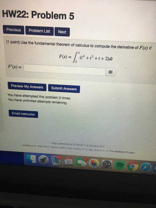 Solved Hw22 Problem 5 Previous Problem Listnext 1 Point 