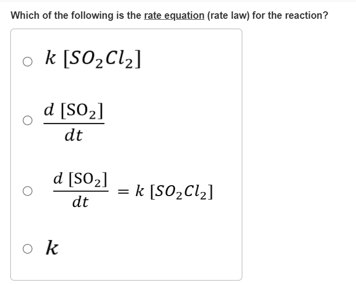 Solved Sulfuryl chloride (SO2Cl2) decomposes on heating. | Chegg.com