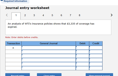 \r\n\r\n\r\n\r\n\r\n\r\nJournal entry worksheet 1 On | Chegg.com