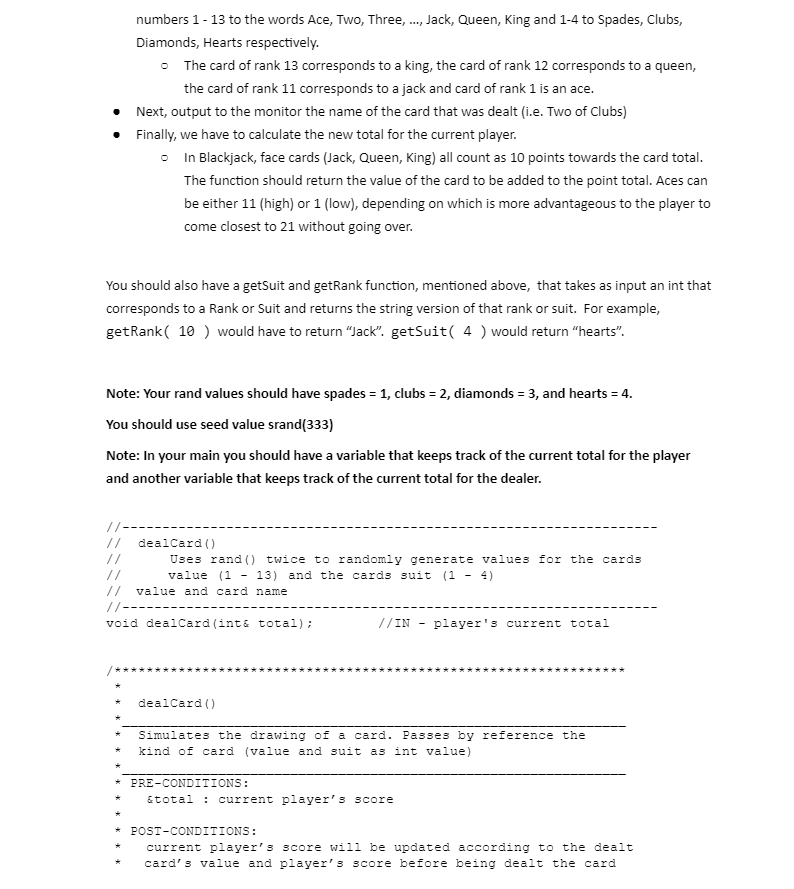 Solved Assignment Specifications Your assignment is to write | Chegg.com