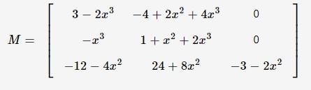 Solved Use the adjoint method to find M-1 (please be | Chegg.com