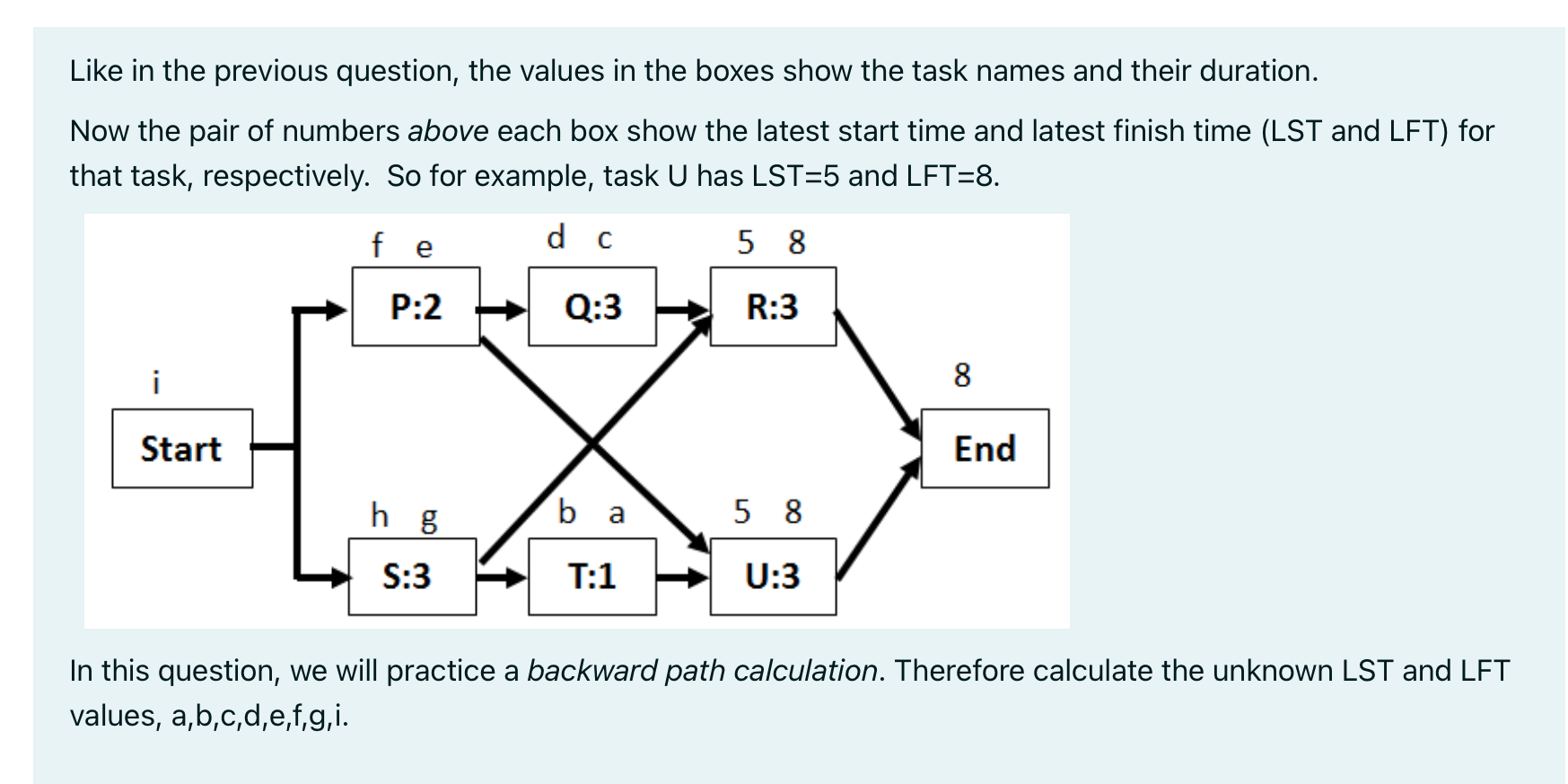 Solved Like in the previous question, the values in the | Chegg.com