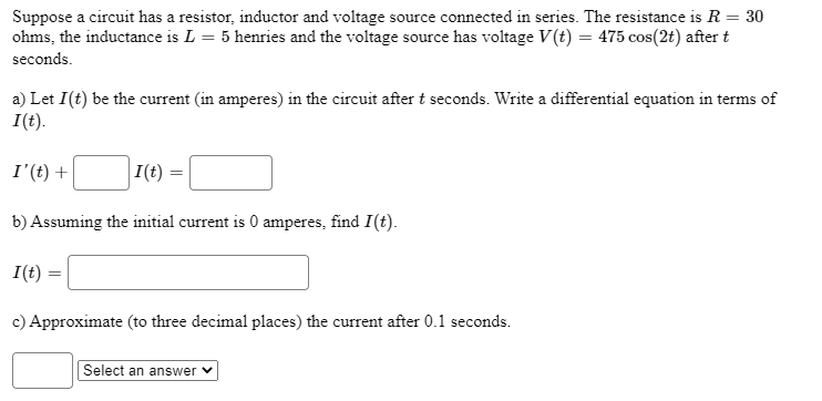 Solved Suppose a circuit has a resistor, inductor and | Chegg.com