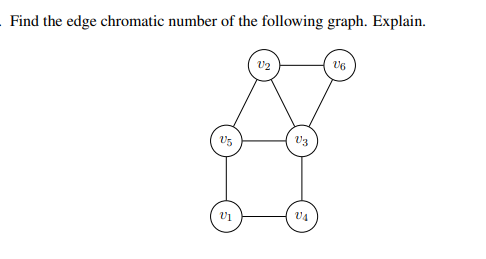 Solved by an EXPERT Find the edge chromatic number of the following | Chegg.com