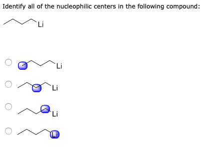 Solved Identify all of the nucleophilic centers in the | Chegg.com