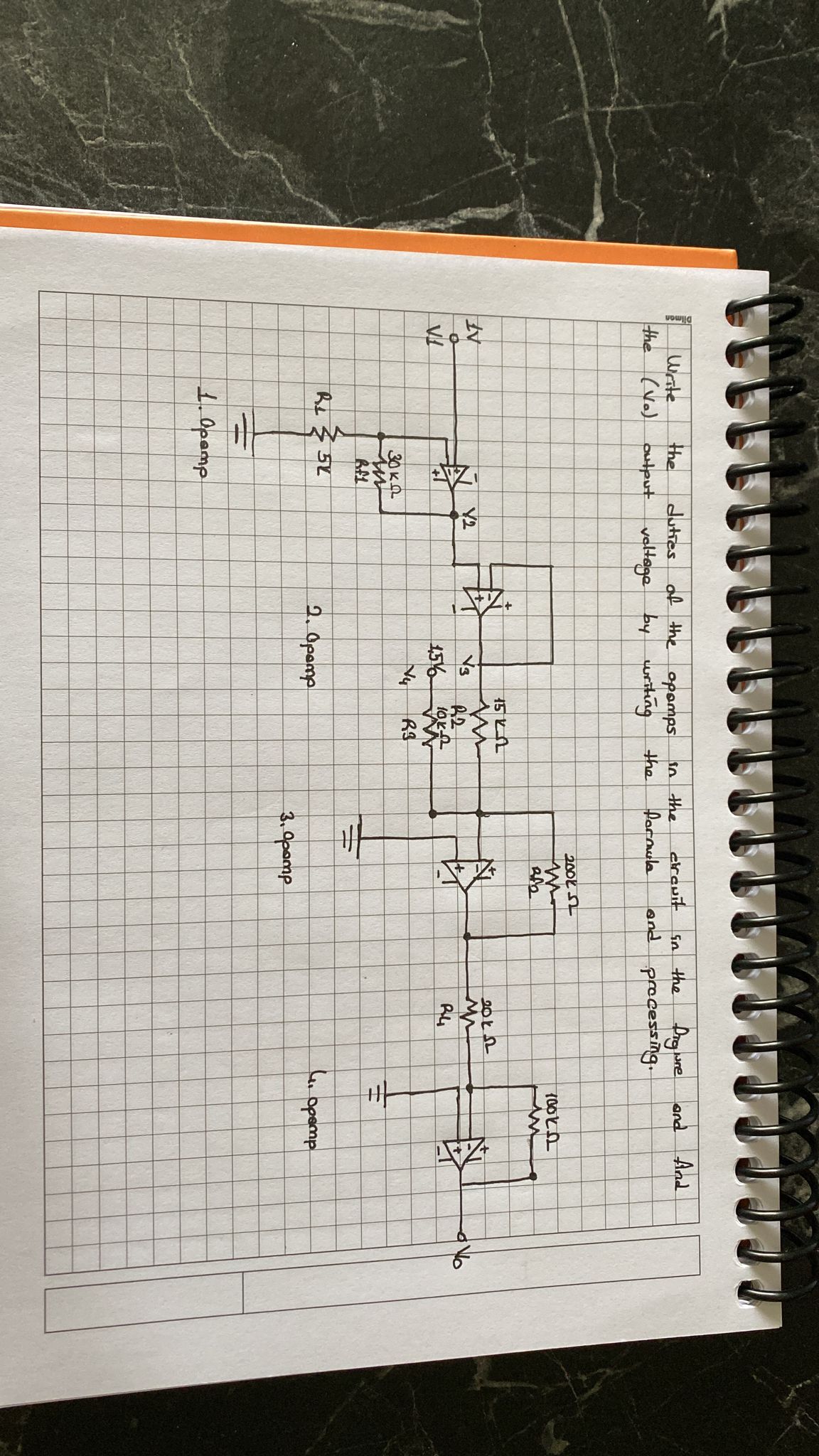 Solved Write the duties of the apomps in the arcuit in the | Chegg.com