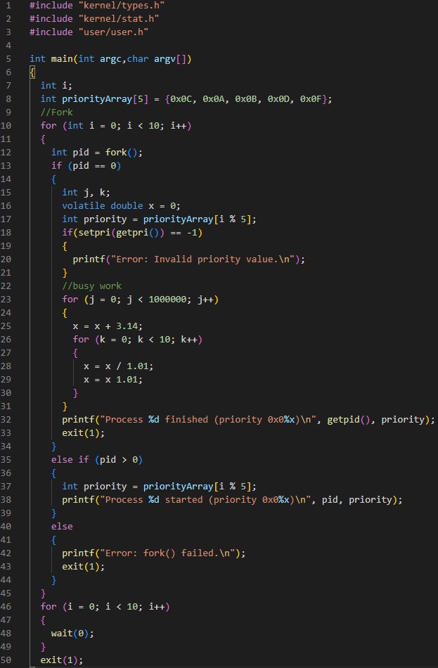 Solved Please help me correct my code for a priority-based | Chegg.com