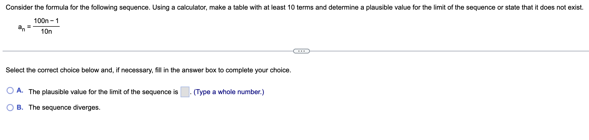 Solved Sovaral terms of a sequence {an}n=1∞ are given. | Chegg.com