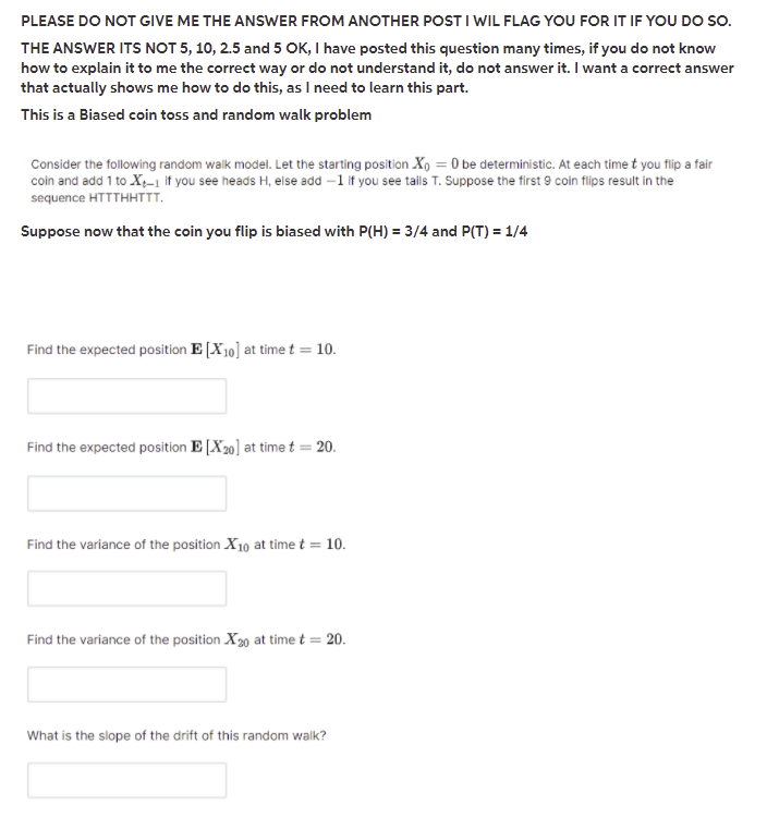 Solved PLEASE DO NOT GIVE ME THE ANSWER FROM ANOTHER POST I | Chegg.com