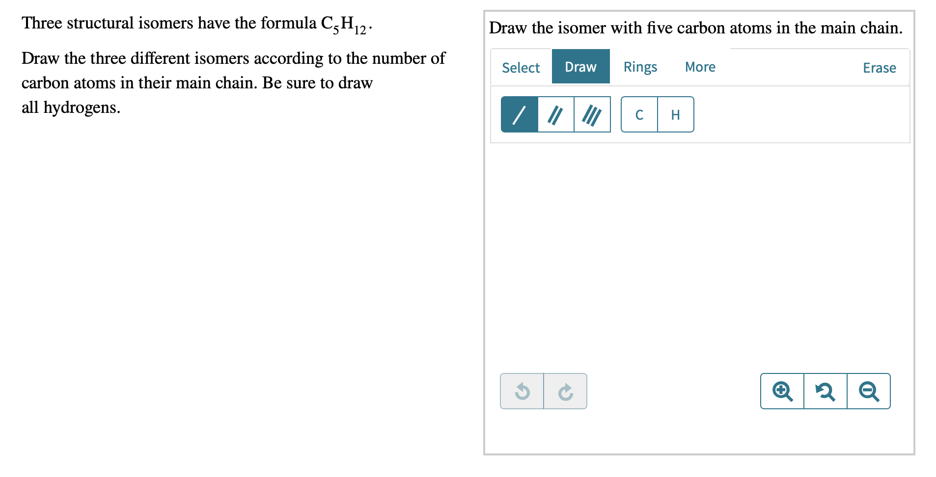 Solved Three structural isomers have the formula C3H12: Draw | Chegg.com