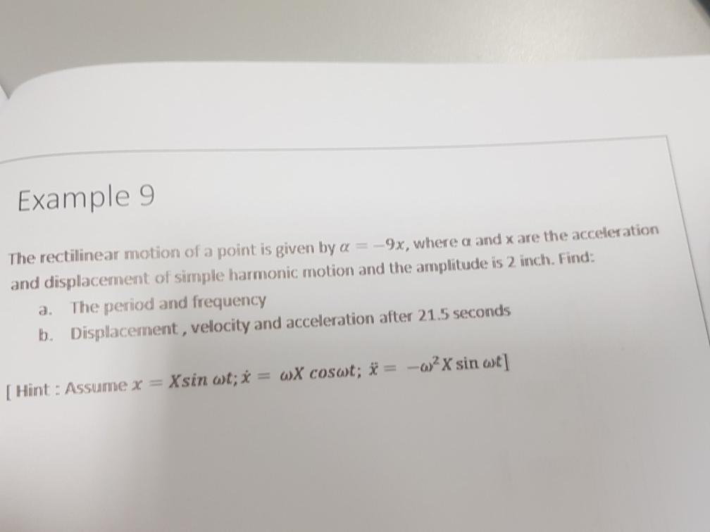 Examples Of Rectilinear Motion