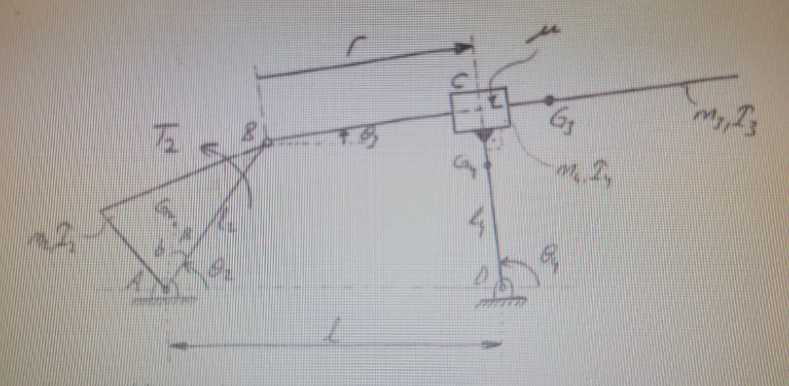 when θ2 is given, what will be the T2 and bond | Chegg.com