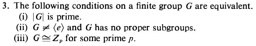 Solved 3. The following conditions on a finite group G are | Chegg.com