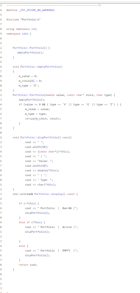 I need updated Portfolio.h and Portfolio.cpp | Chegg.com