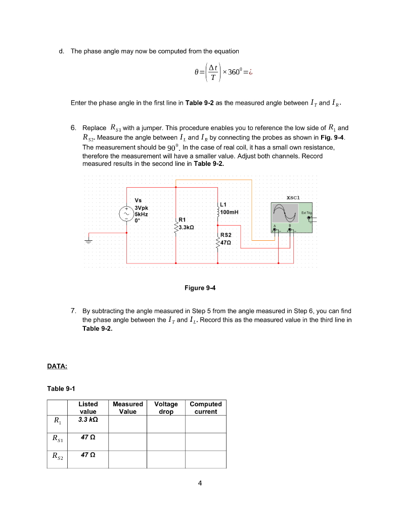 NAME: TECH -156 AC CIRCUITS LAB ASSIGNMENT # 9 | Chegg.com