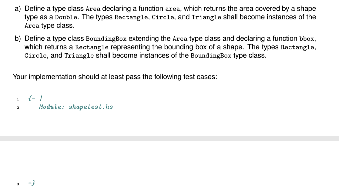 The following Haskell module defines types for the | Chegg.com