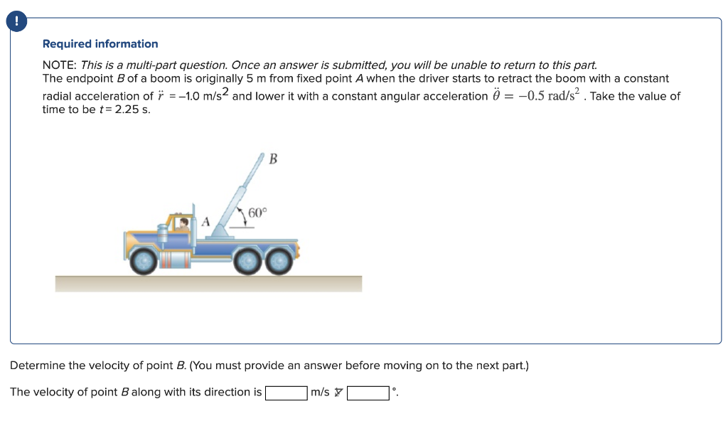 Solved Required information NOTE: This is a multi-part | Chegg.com