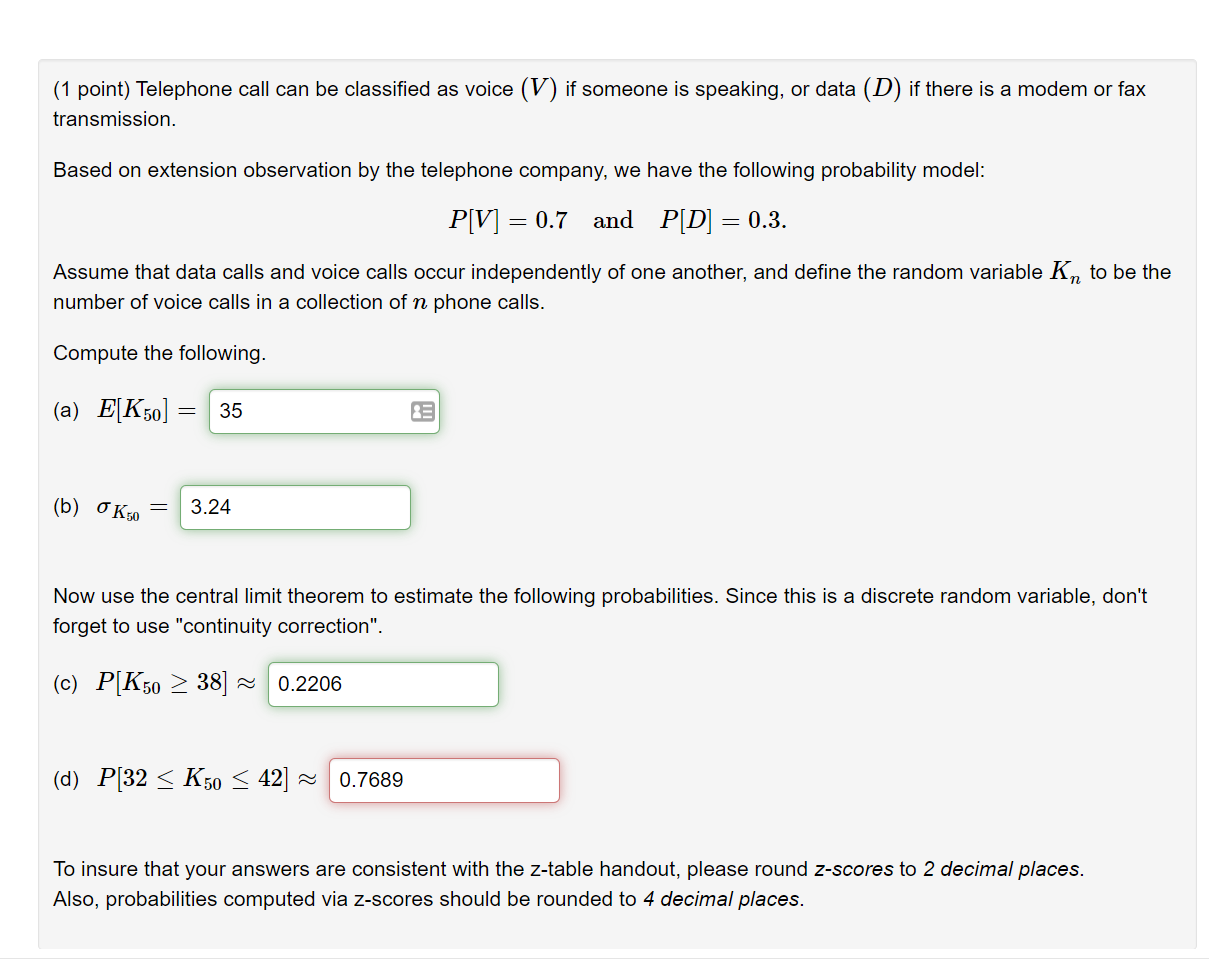 Solved (1 point) Telephone call can be classified as voice | Chegg.com