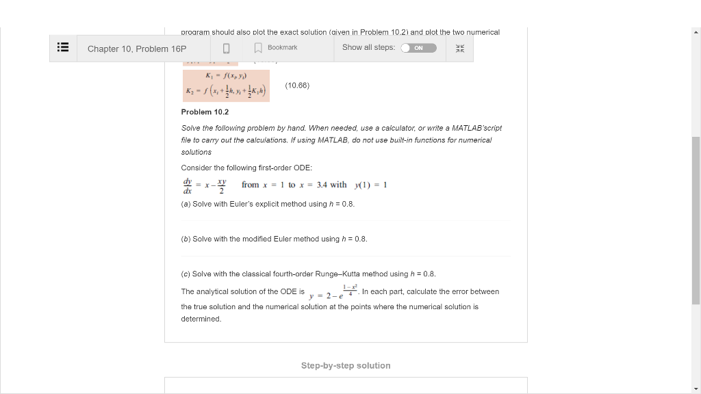 Solved Chapter 10, Problem 16P Bookmark Show all steps ON | Chegg.com Solved Chapter 10, Problem 16P Bookmark Show all steps ON | Chegg.com
